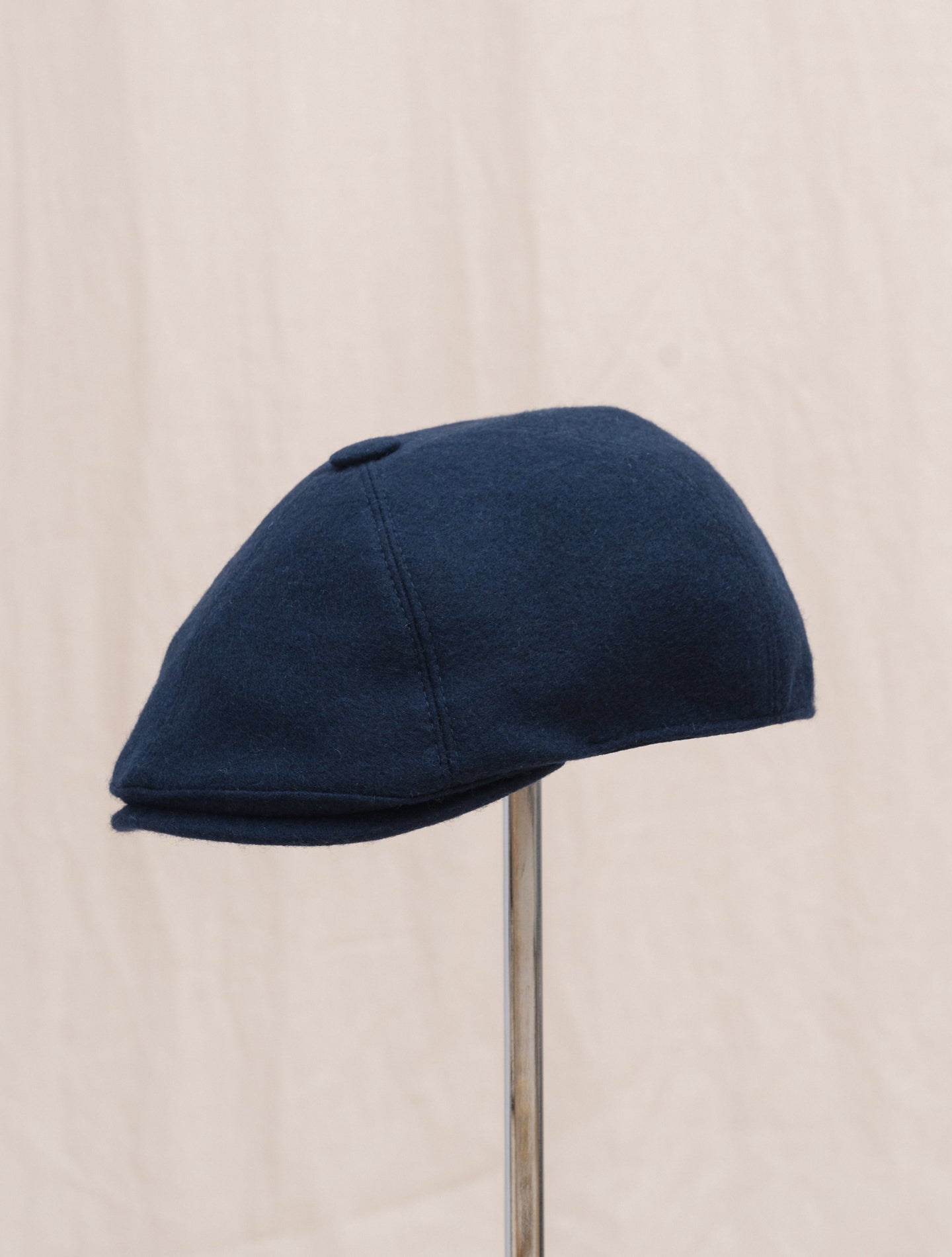 Alan Coppola Navy Cashmere Flat Cap - Luxury by Fedeli