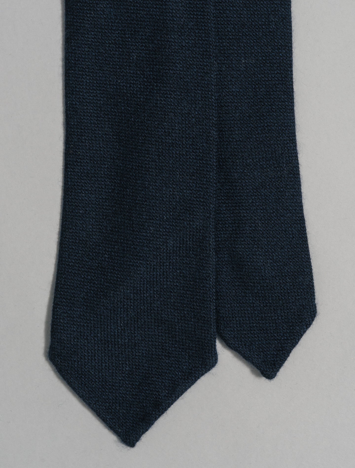 Finamore Cashmere Tie Navy | Italian Hand-Finished Style | Gabucci