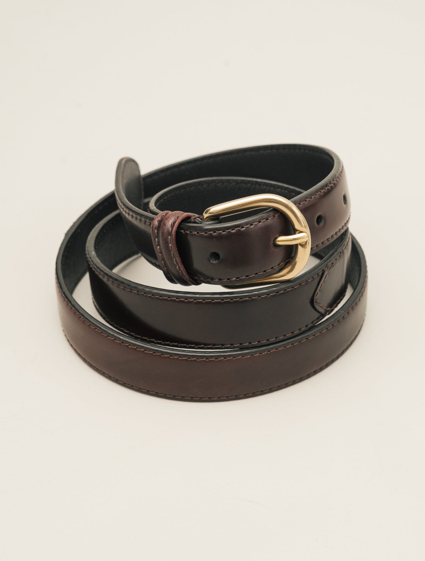 Cordovan Belt Color 8 | Shell Leather & Italian Craft | Gabucci