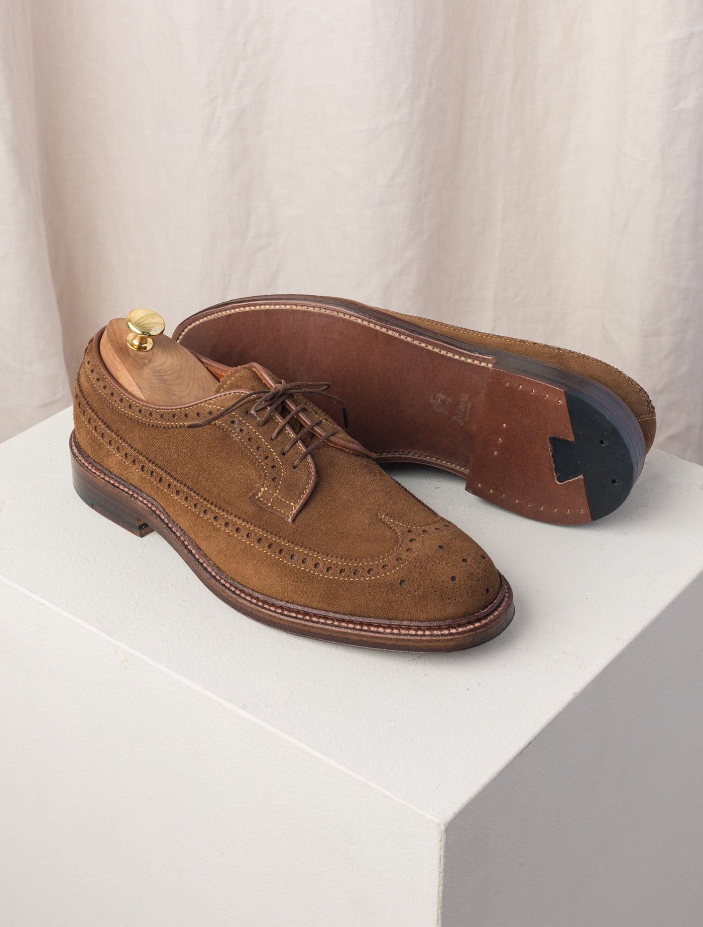 Alden Suede Long Wing Blucher – Snuff | Gabucci