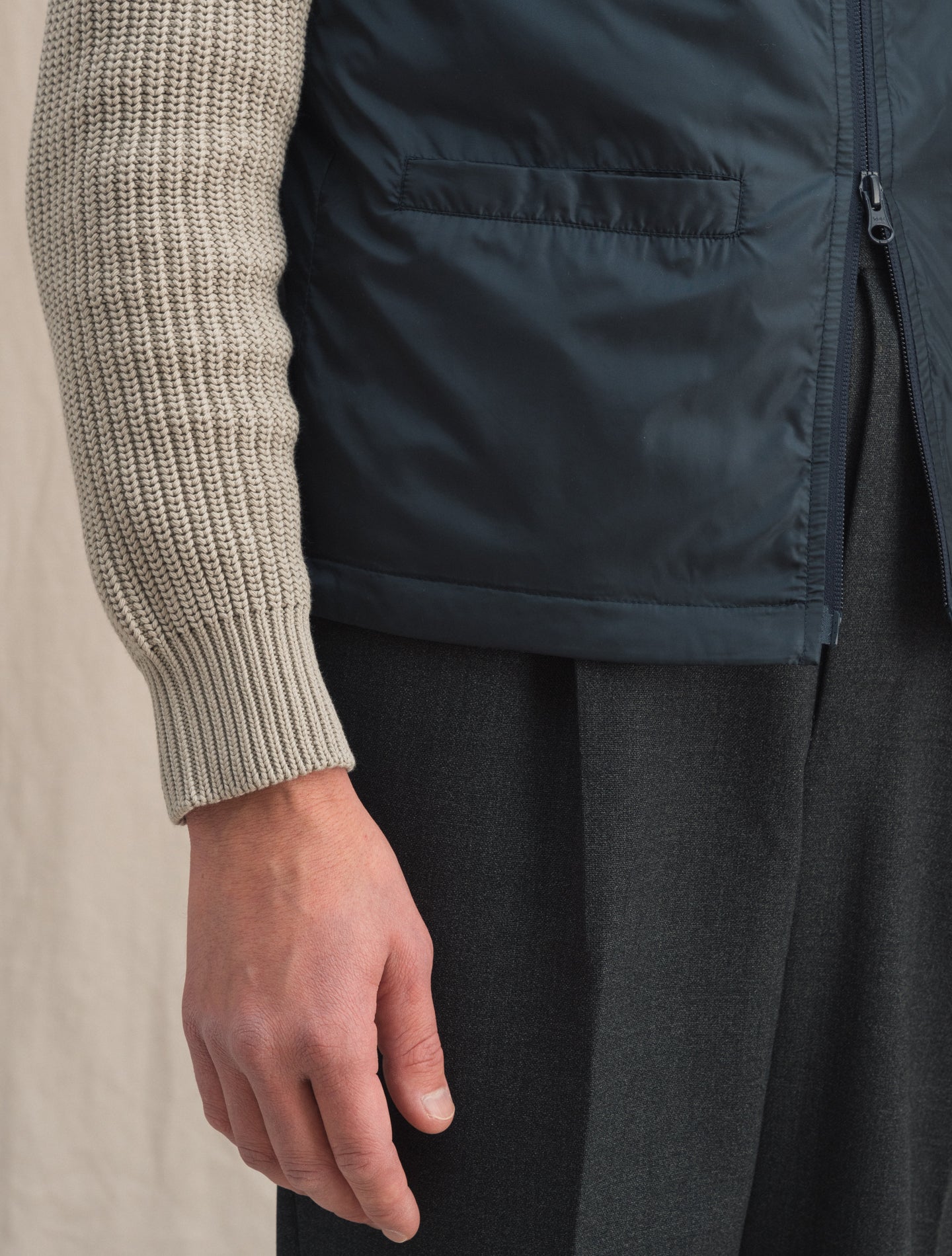 Minimo Nylon Vest Navy